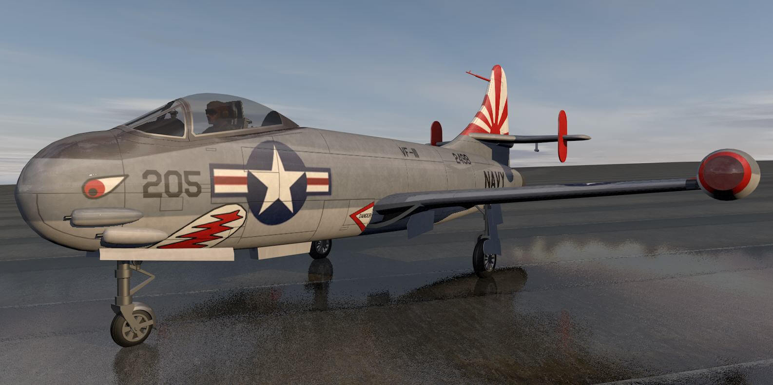Chance Vought F6U-1 Pirate 3D Model by ChipBassChaos
