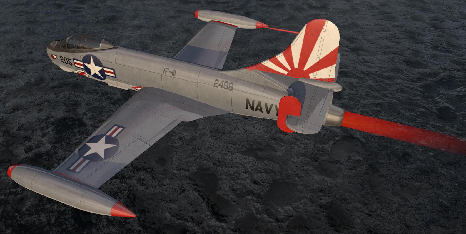 Chance Vought F6U-1 Pirate 3D Model by ChipBassChaos