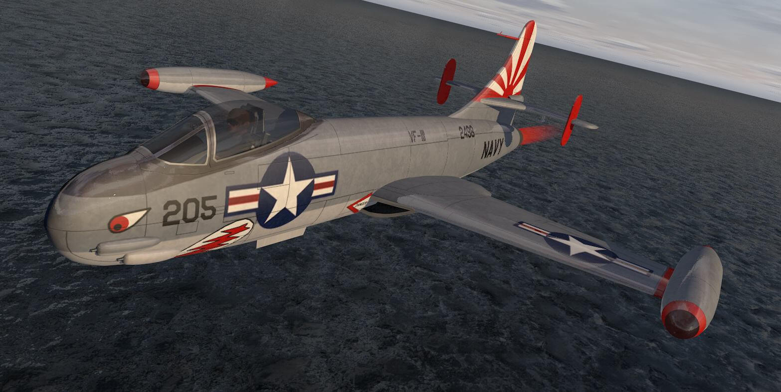 Chance Vought F6U-1 Pirate 3D Model by ChipBassChaos