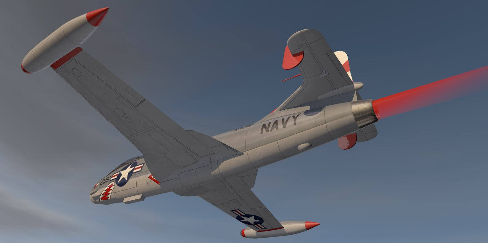Chance Vought F6U-1 Pirate 3D Model by ChipBassChaos