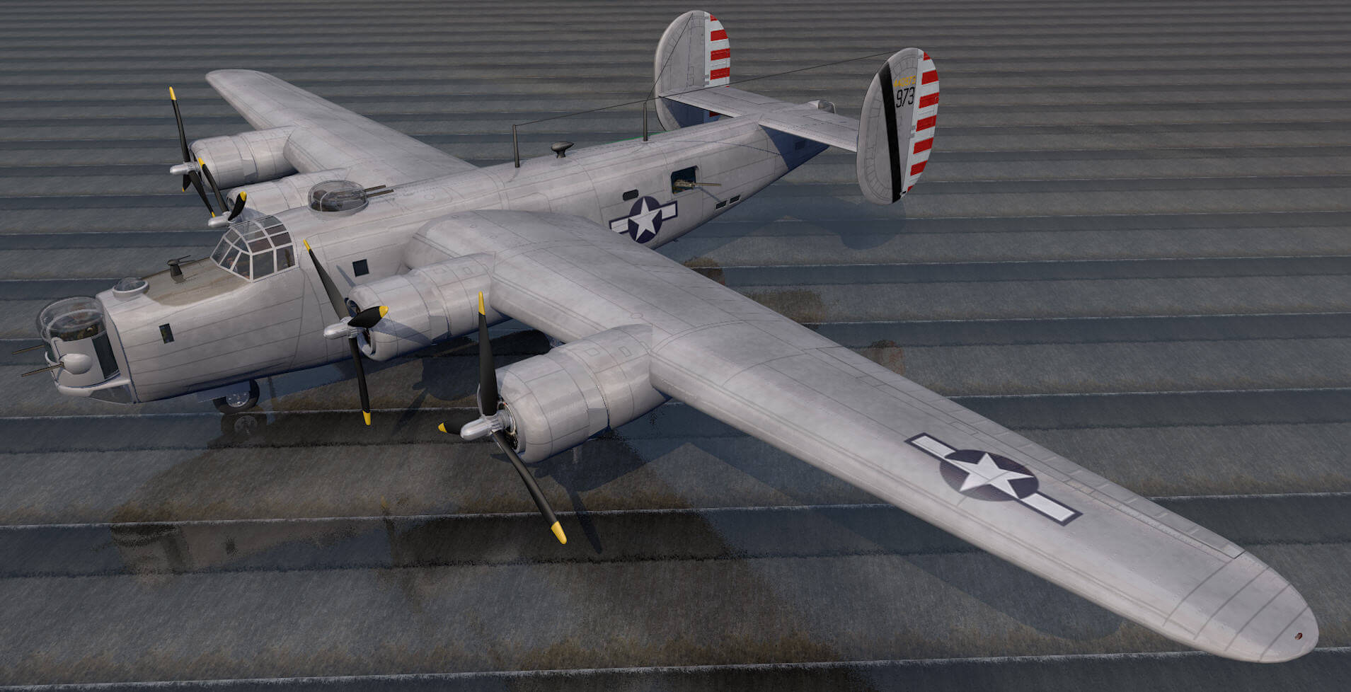 Consolidated B-24J Liberator 3D Model by ChipBassChaos