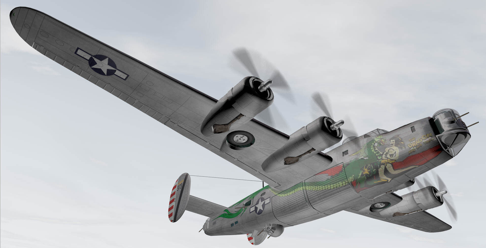 Consolidated B-24J Liberator 3D Model by ChipBassChaos