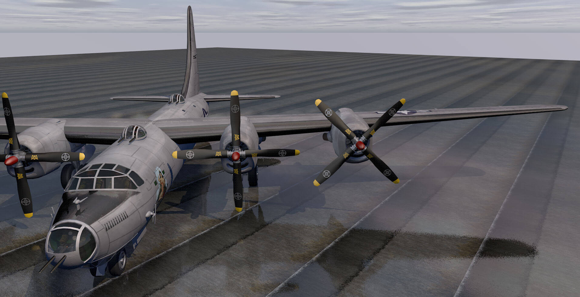 Consolidated B-32 Dominator 3D Model by ChipBassChaos