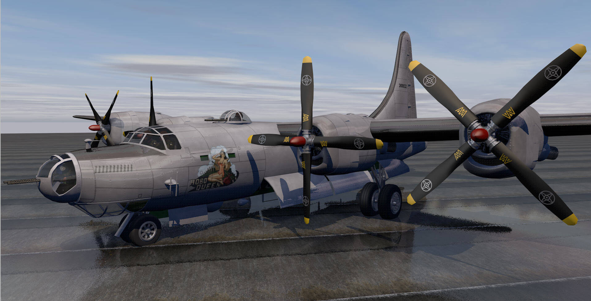 Consolidated B-32 Dominator 3D Model by ChipBassChaos