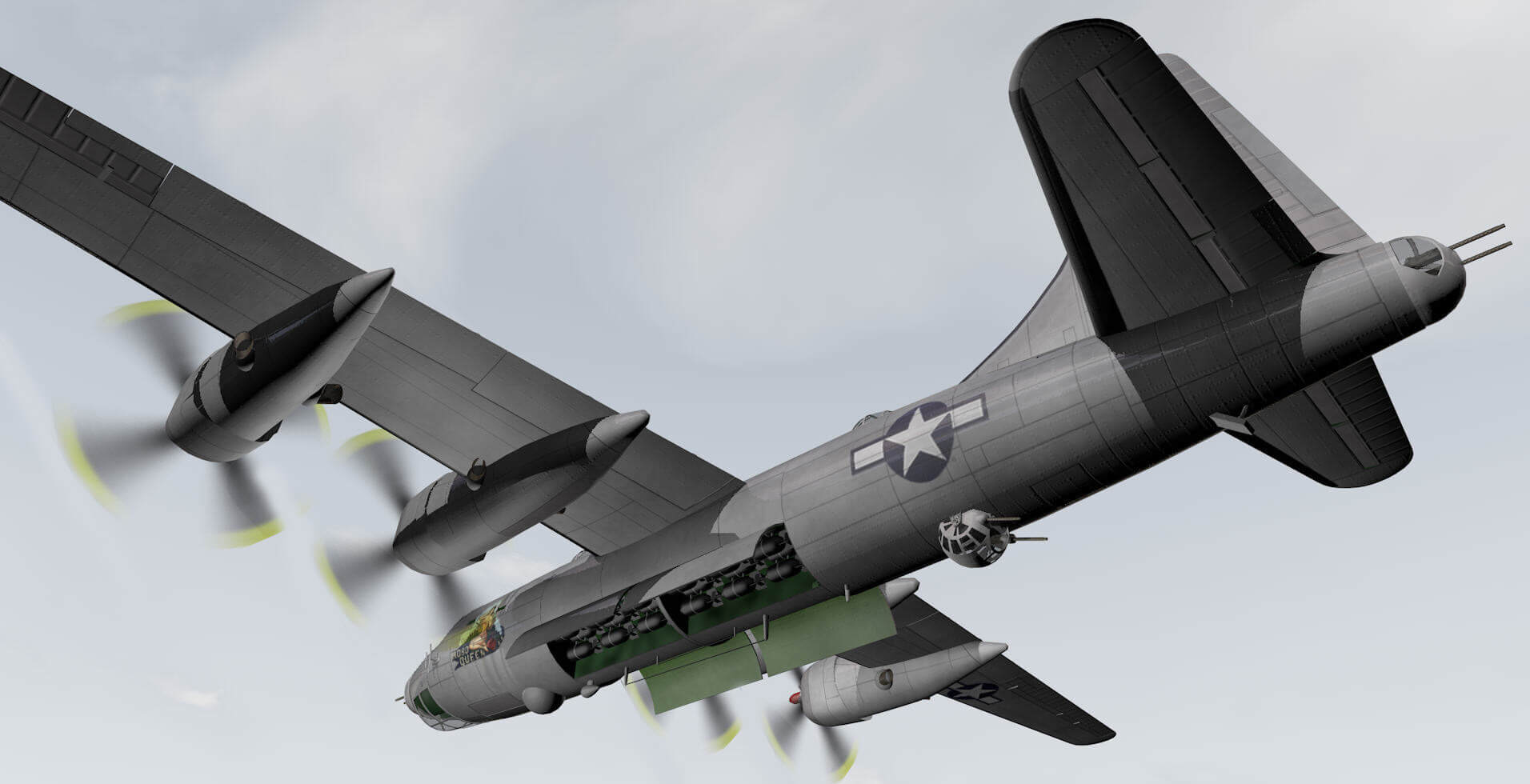 Consolidated B-32 Dominator 3D Model by ChipBassChaos