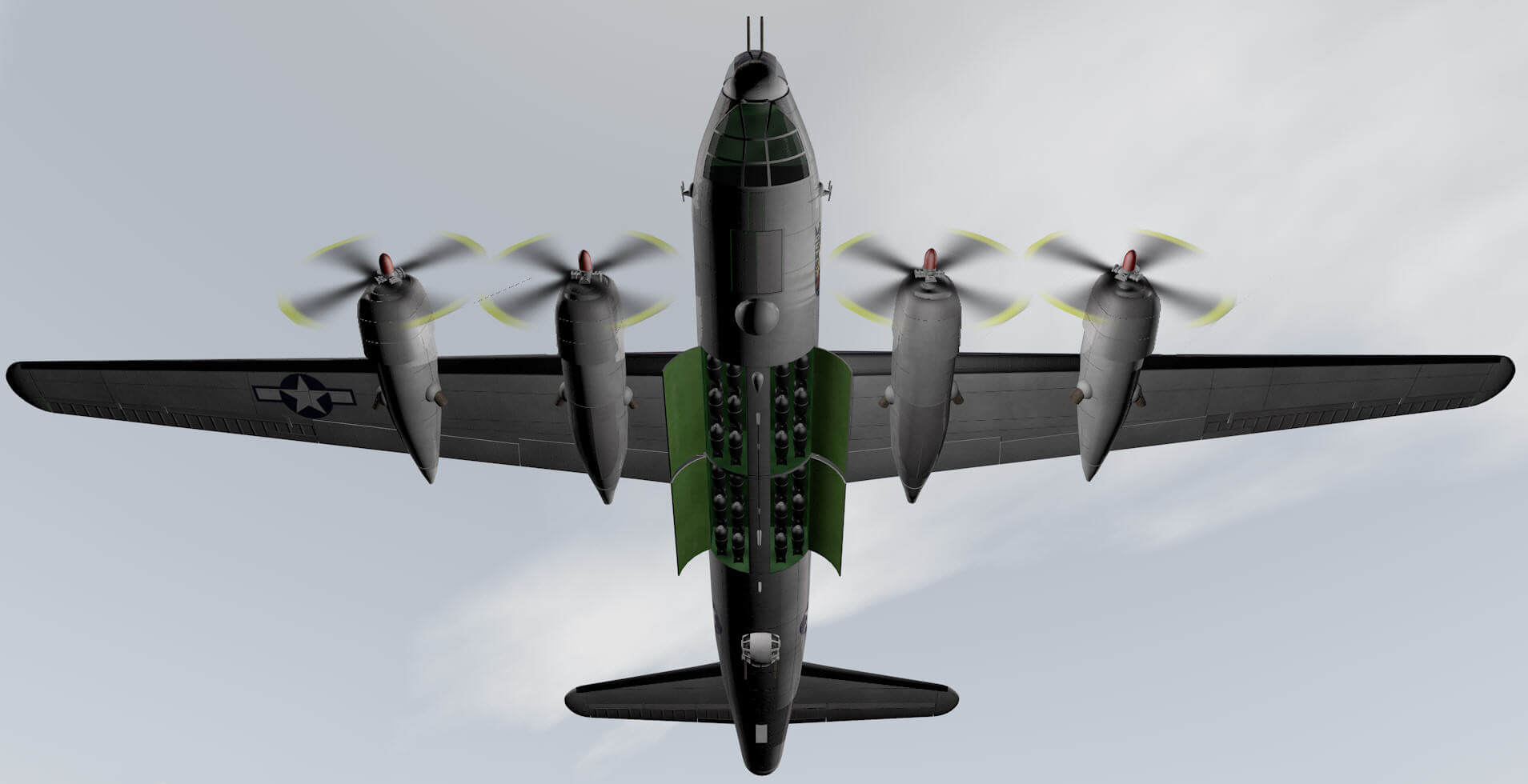 Consolidated B-32 Dominator 3D Model by ChipBassChaos