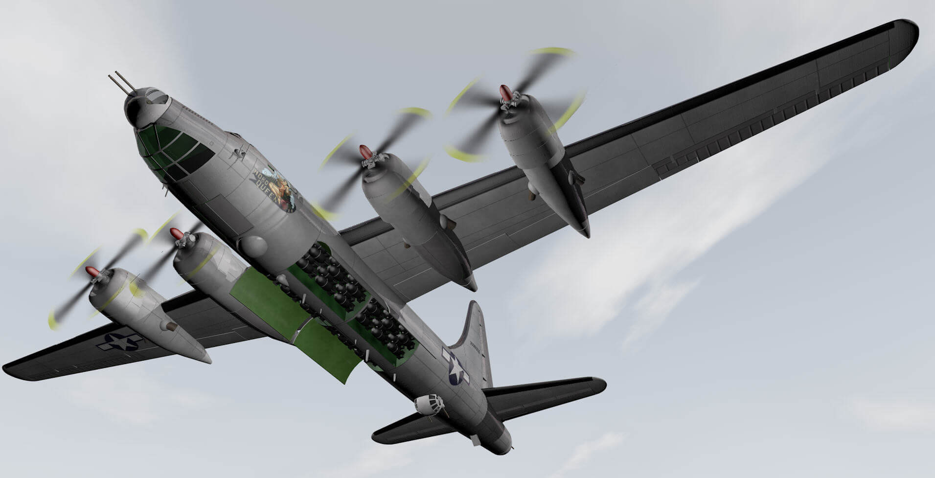 Consolidated B-32 Dominator 3D Model by ChipBassChaos