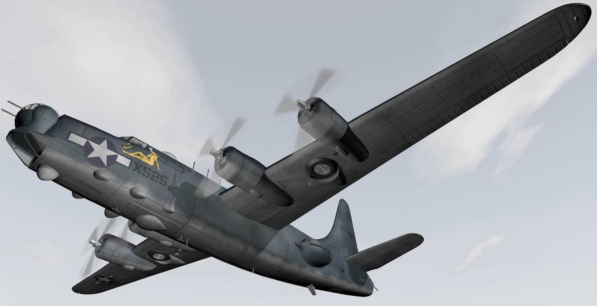 Consolidated PB4Y-2 Privateer 3D Model by ChipBassChaos