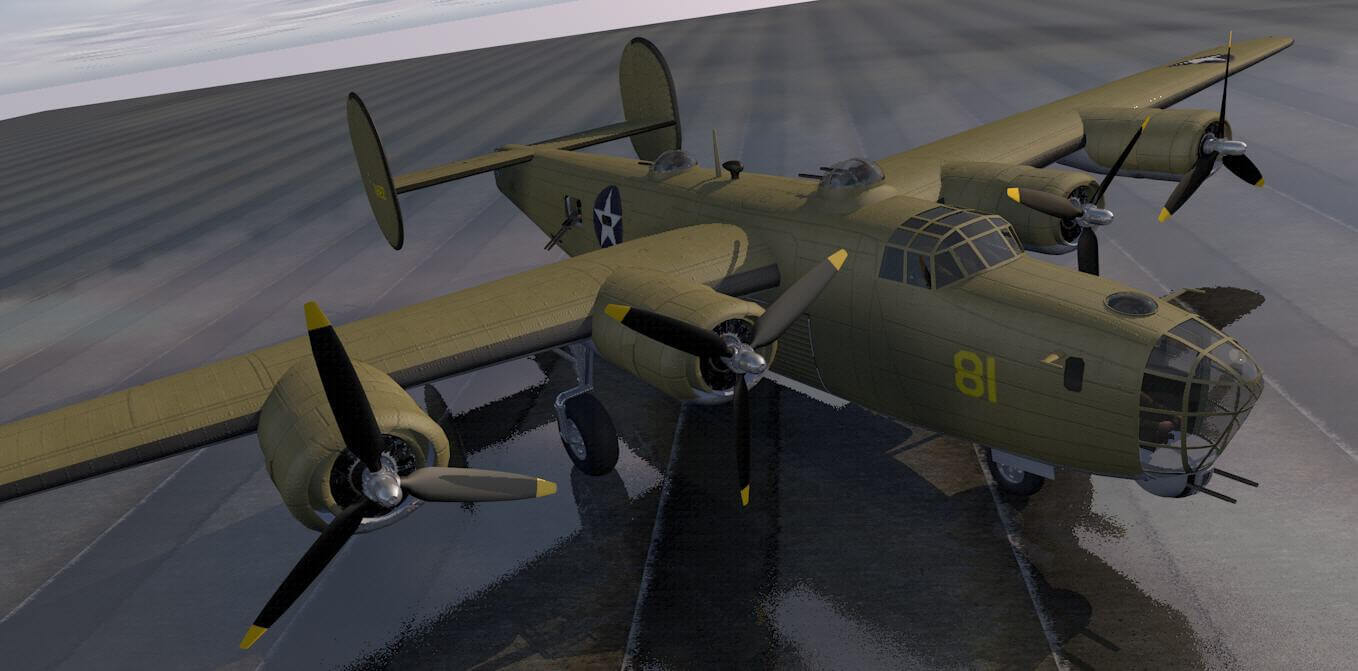 Consolidated XB-41 Escort Fighter 3D Model by ChipBassChaos