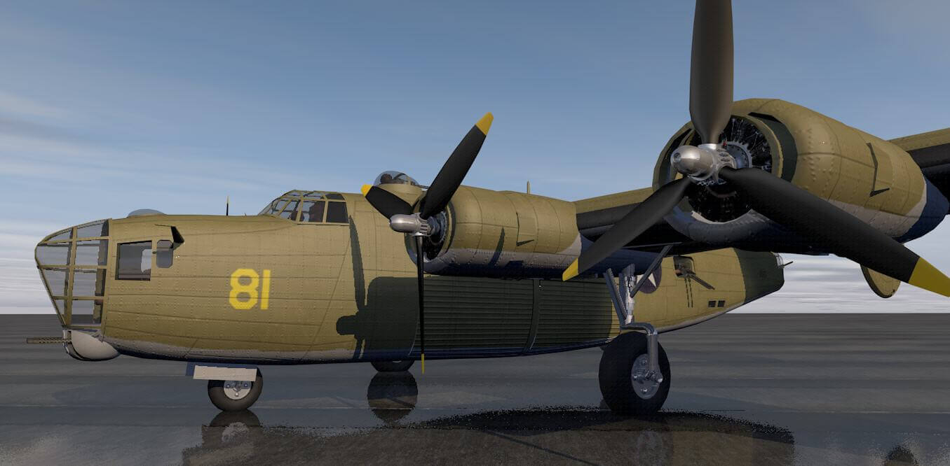 Consolidated XB-41 Escort Fighter 3D Model by ChipBassChaos