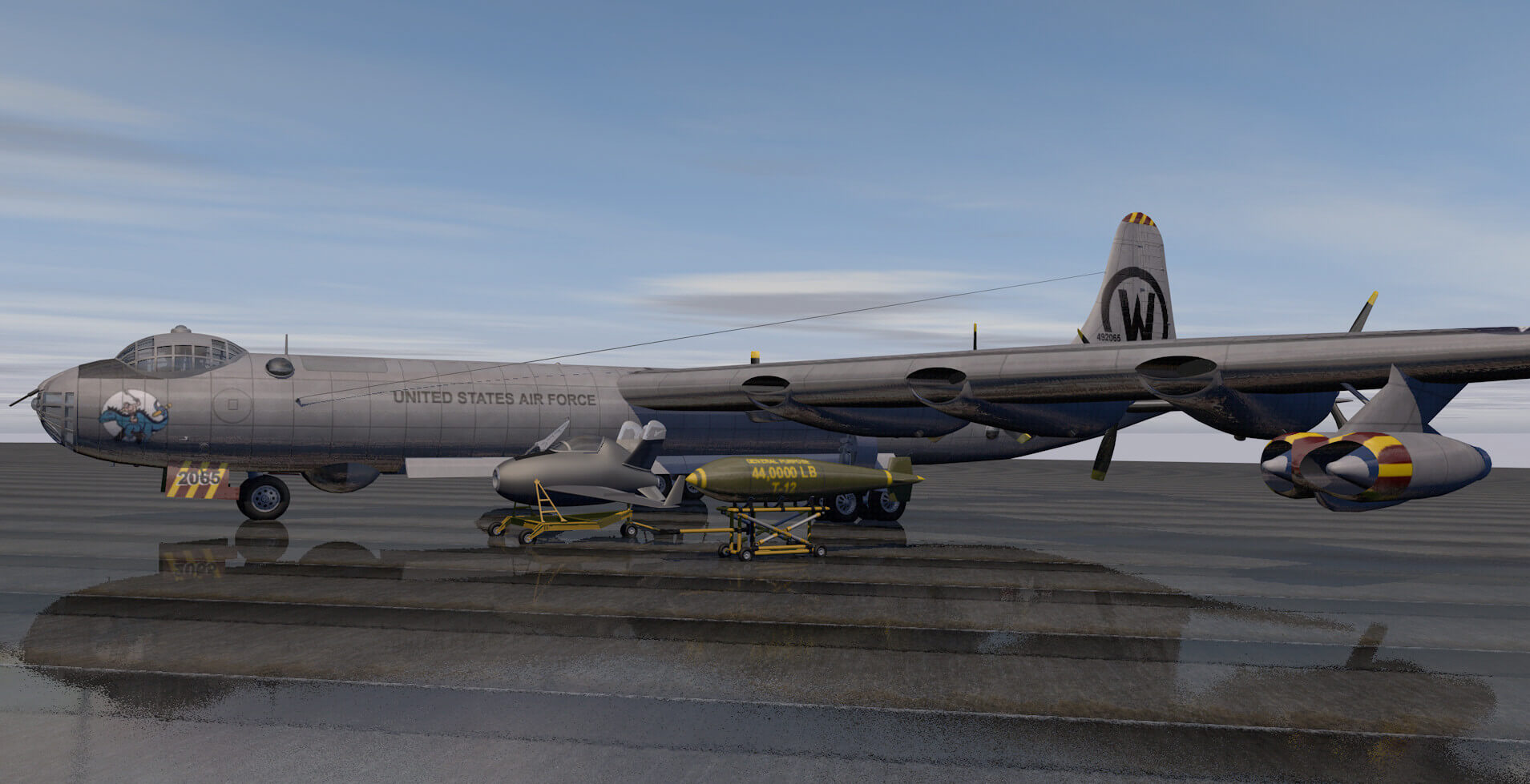 Convair B-36 Peacemaker 3D Model by ChipBassChaos