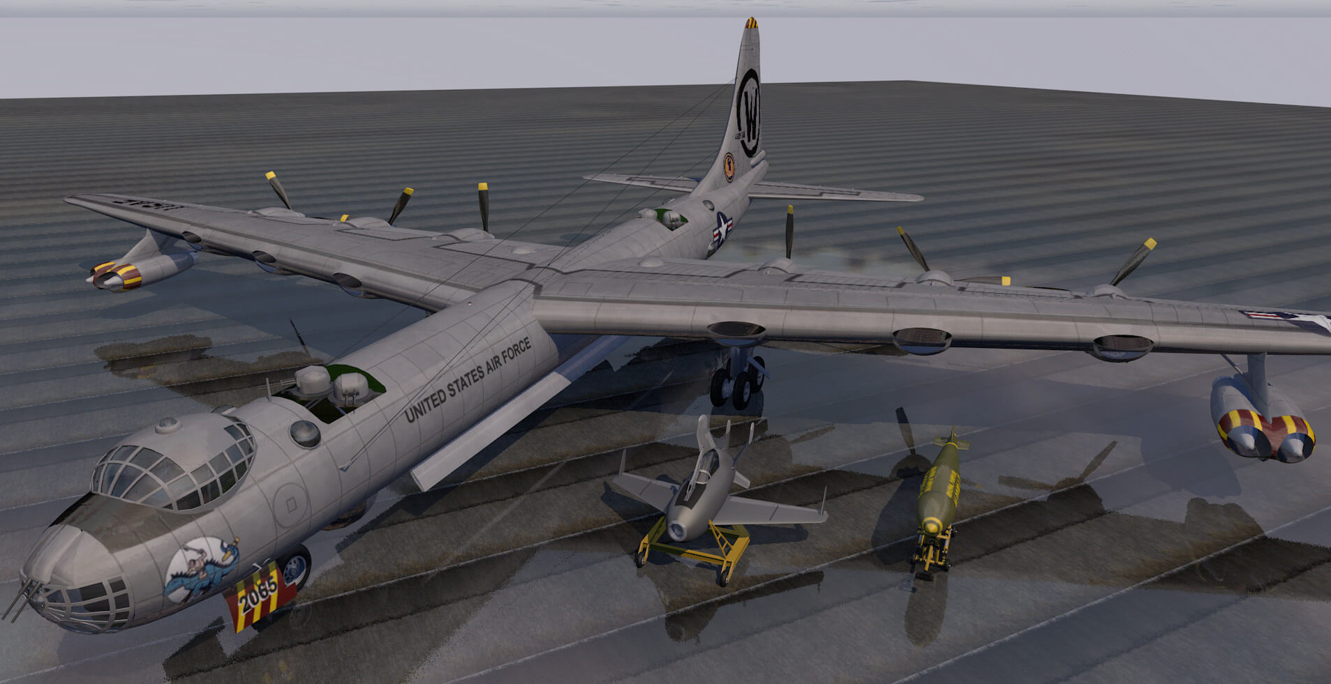 Convair B-36 Peacemaker 3D Model by ChipBassChaos