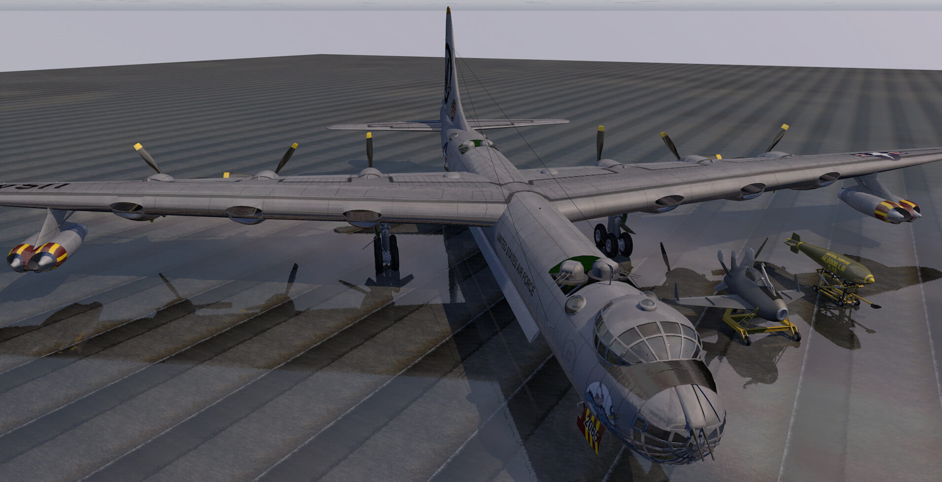 Convair B-36 Peacemaker 3D Model by ChipBassChaos