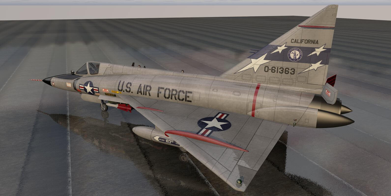Convair F-102 Delta Dagger 3D Model by ChipBassChaos