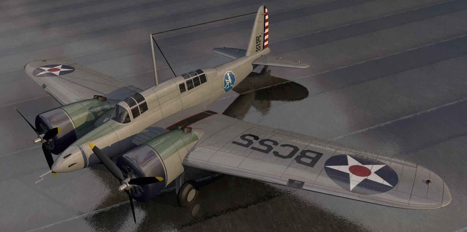 Curtiss A-18 Shrike II 3D Model by ChipBassChaos