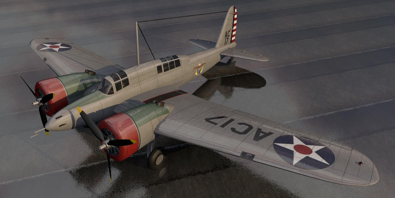 Curtiss A-18 Shrike II 3D Model by ChipBassChaos