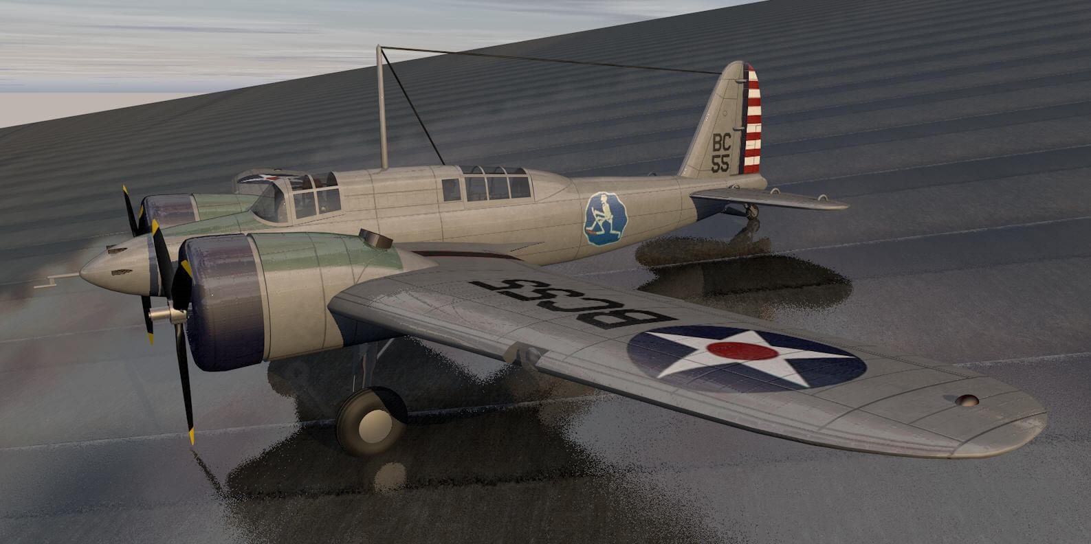 Curtiss A-18 Shrike II 3D Model by ChipBassChaos