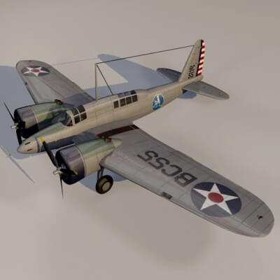 Curtiss A-18 Shrike II 3D Model by ChipBassChaos