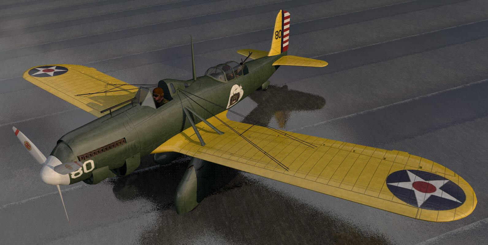 Curtiss A-8 Shrike 3D Model by ChipBassChaos