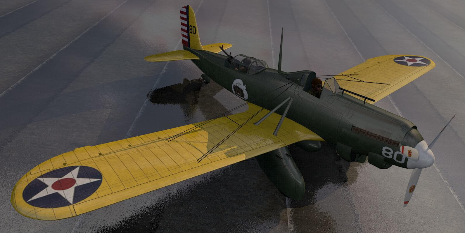 Curtiss A-8 Shrike 3D Model by ChipBassChaos