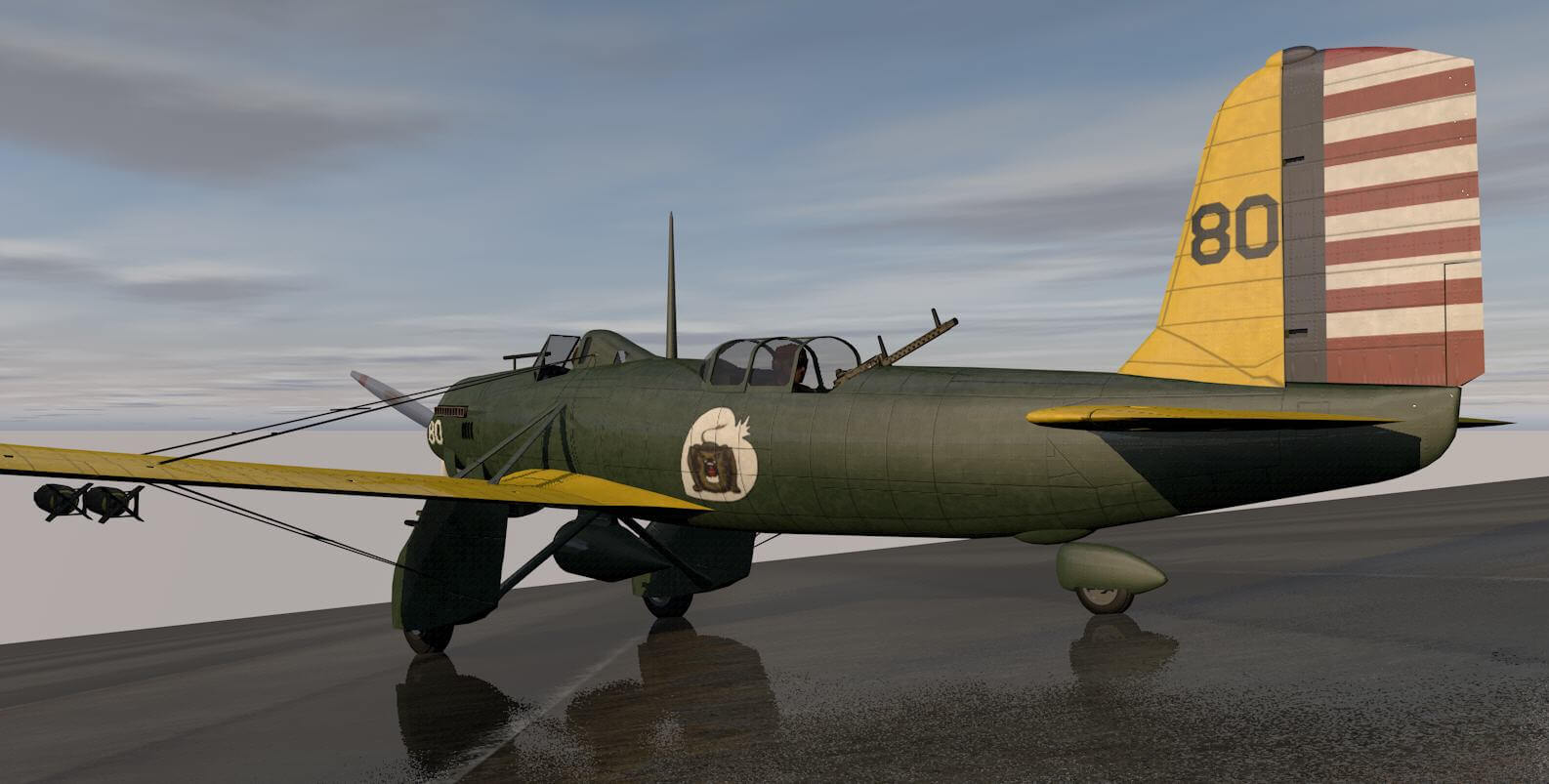 Curtiss A-8 Shrike 3D Model by ChipBassChaos