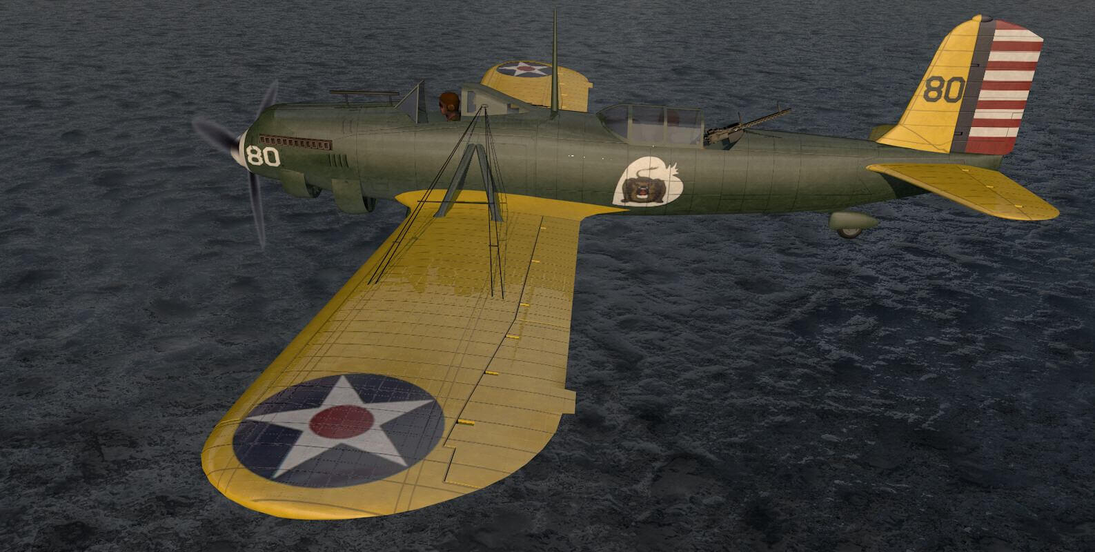 Curtiss A-8 Shrike 3D Model by ChipBassChaos