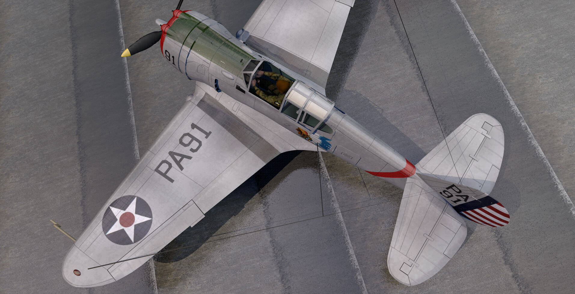 Curtiss P-36 Hawk 3D Model by ChipBassChaos