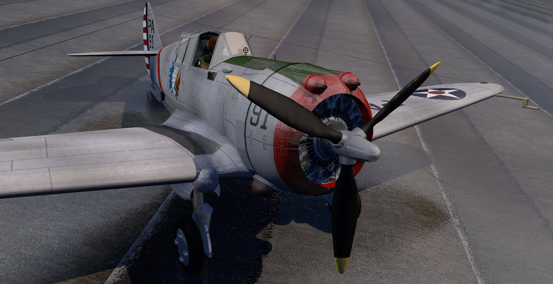 Curtiss P-36 Hawk 3D Model by ChipBassChaos