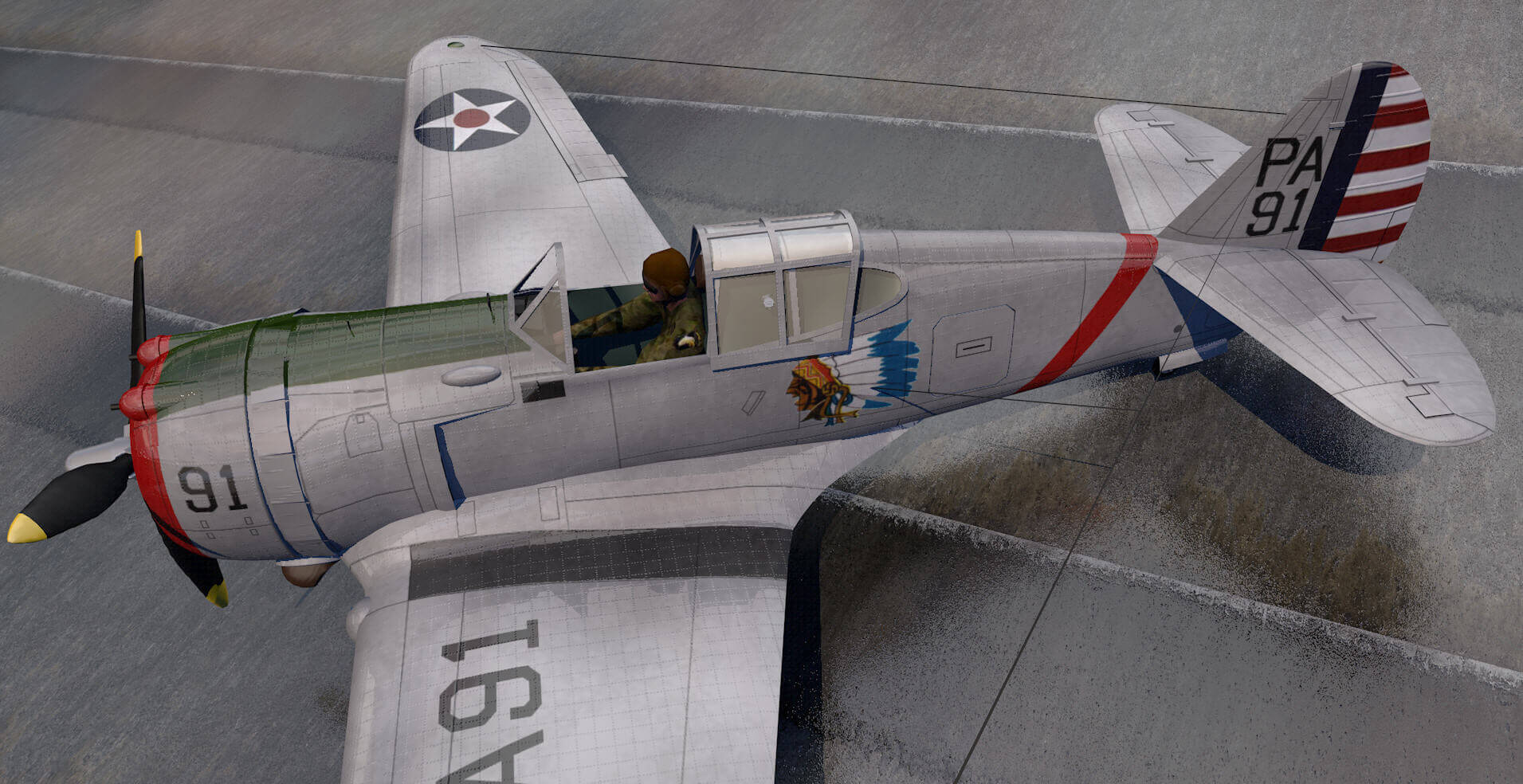 Curtiss P-36 Hawk 3D Model by ChipBassChaos