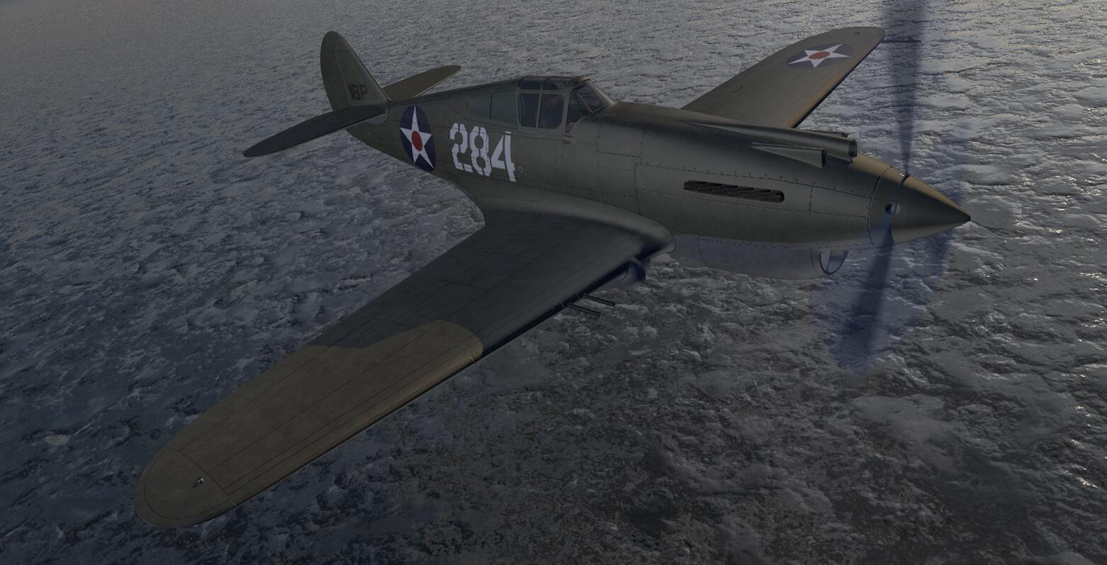 Curtiss P-40B Warhawk 3D Model by ChipBassChaos