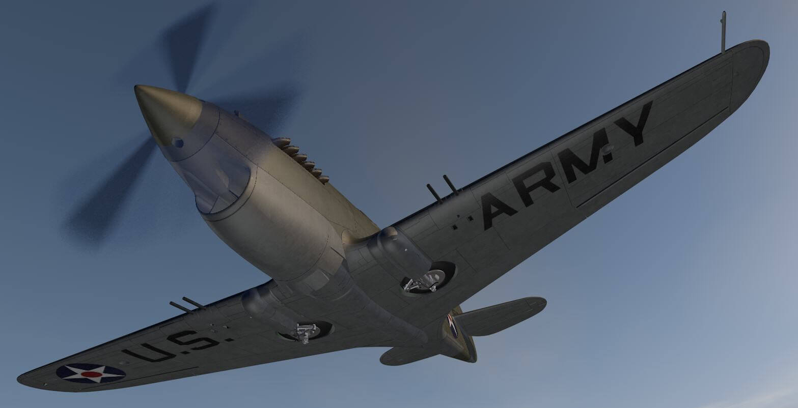 Curtiss P-40B Warhawk 3D Model by ChipBassChaos