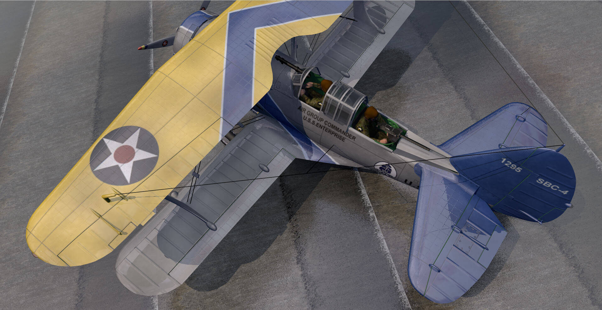 Curtiss SBC-4 Helldiver 3D Model by ChipBassChaos