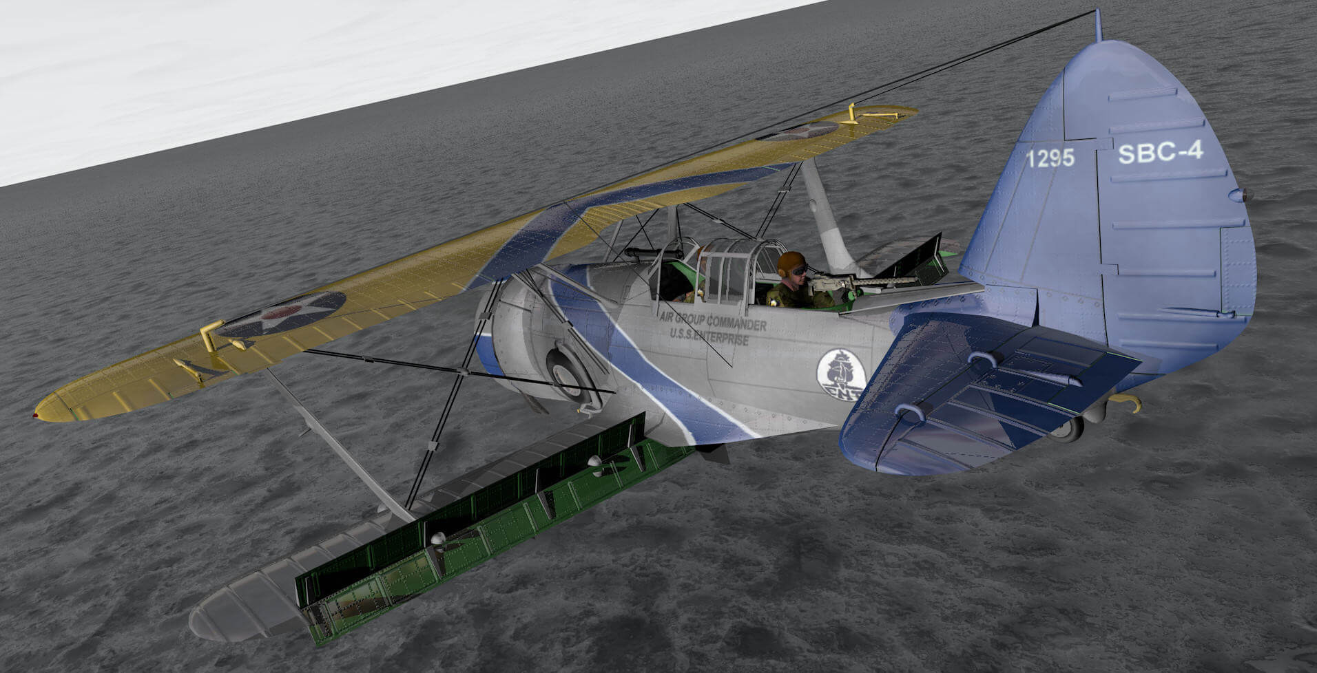 Curtiss SBC-4 Helldiver 3D Model by ChipBassChaos