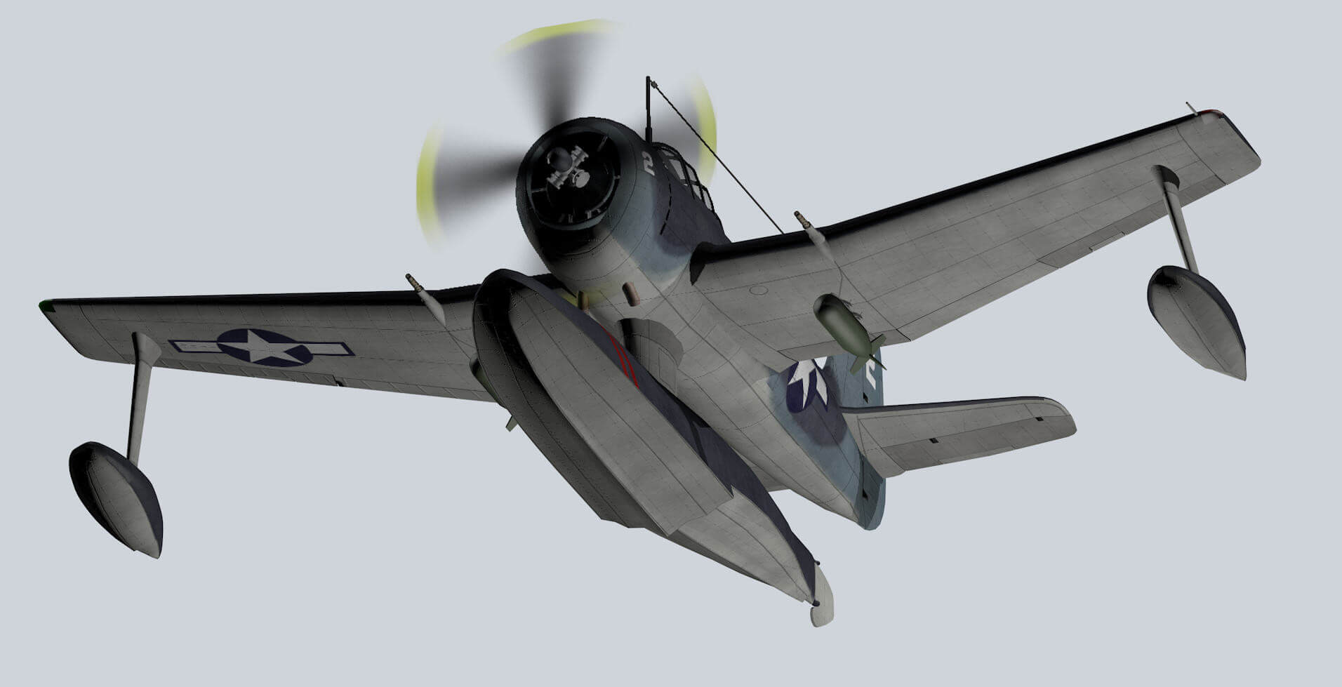 Curtiss SC-1 Seahawk 3D Model by ChipBassChaos