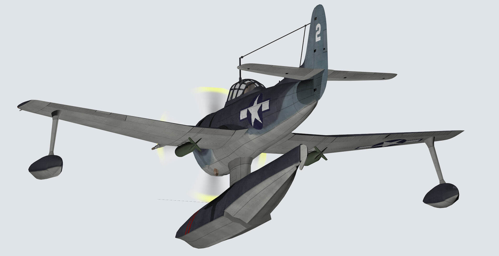 Curtiss SC-1 Seahawk 3D Model by ChipBassChaos