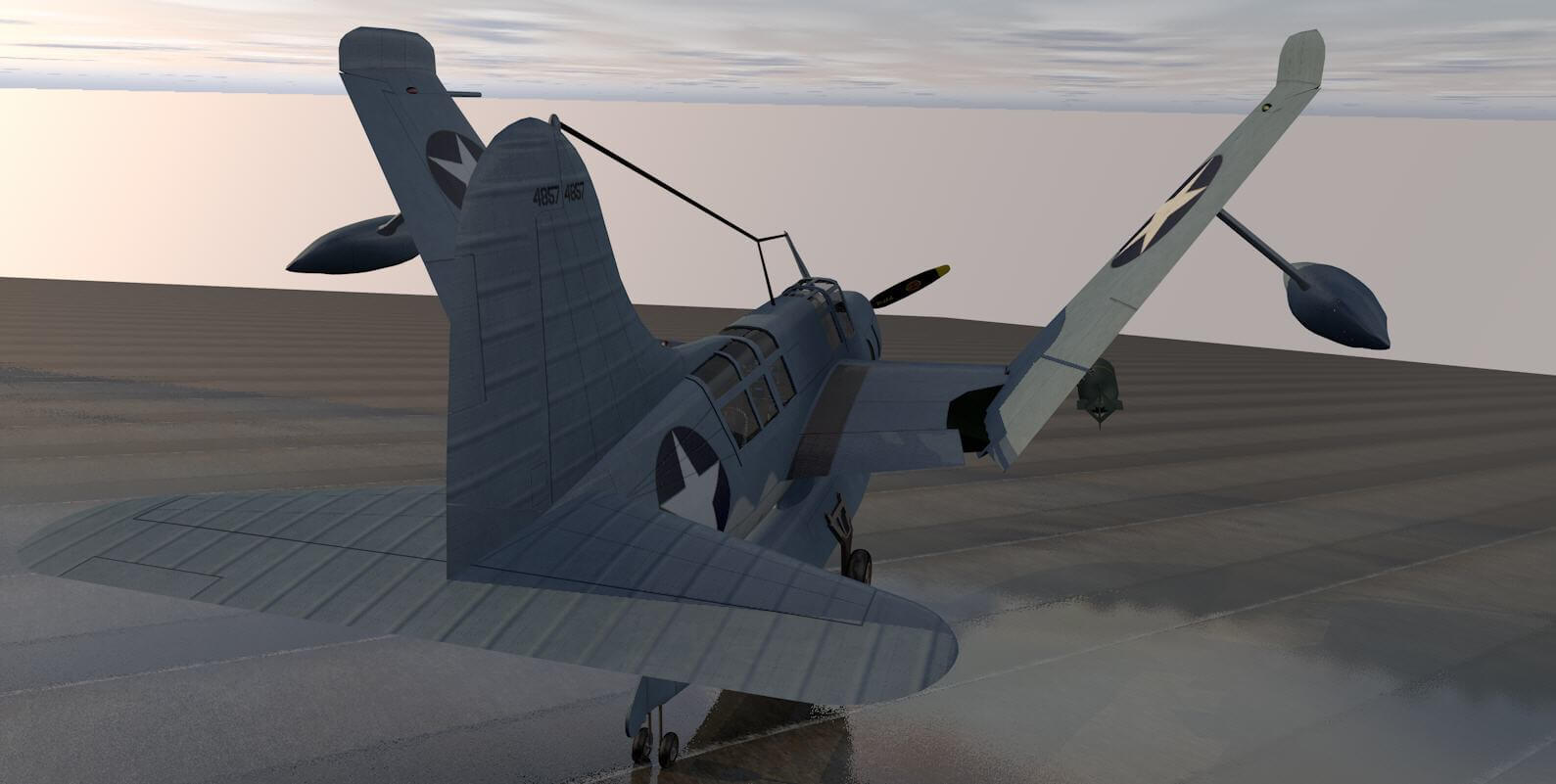 Curtiss SO3C-1 Seamew 3D Model by ChipBassChaos