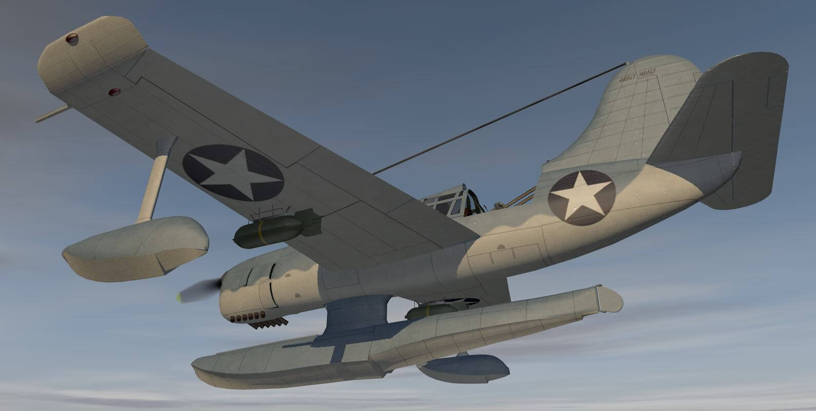 Curtiss SO3C-1 Seamew 3D Model by ChipBassChaos