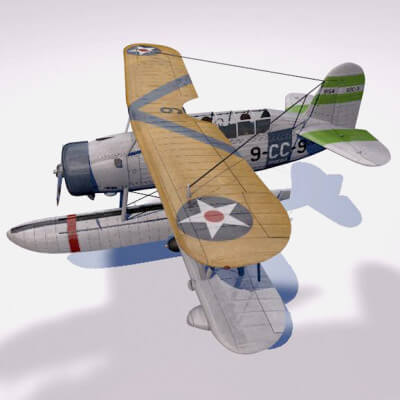 Curtiss SOC-3 Seagull 3D Model by ChipBassChaos