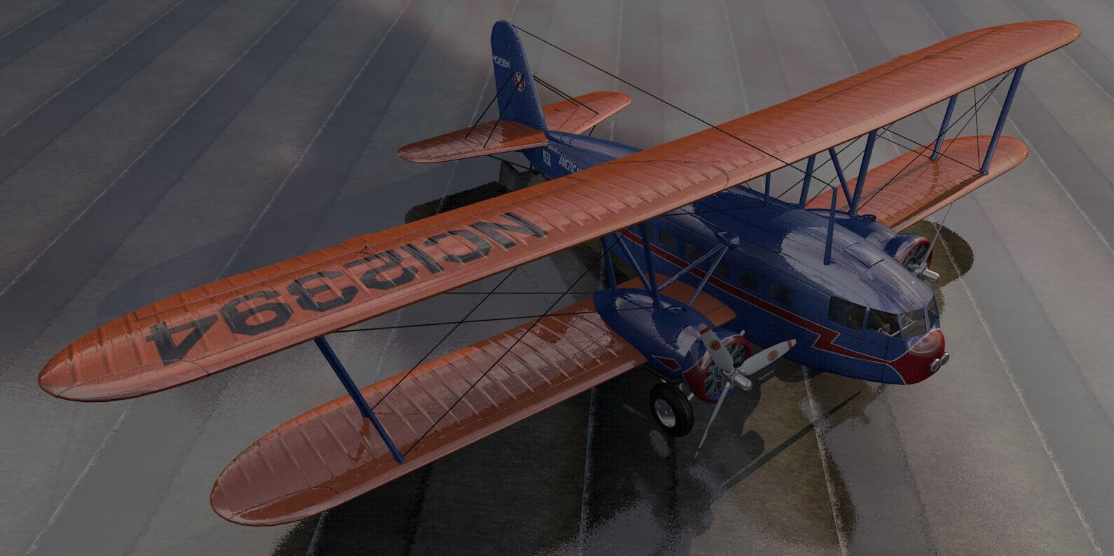 Curtiss T-32 Condor II 3D Model by ChipBassChaos