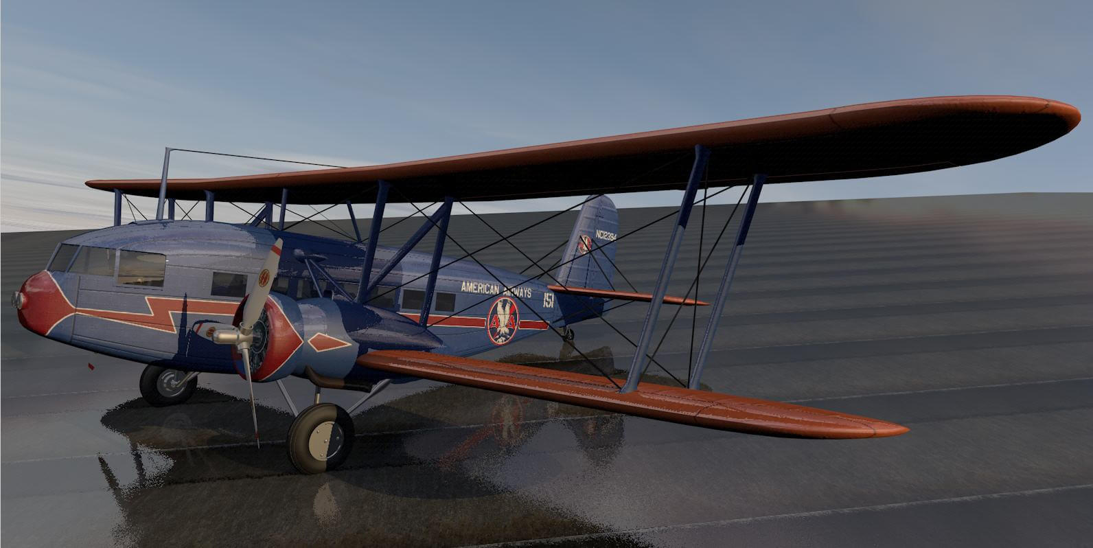 Curtiss T-32 Condor II 3D Model by ChipBassChaos