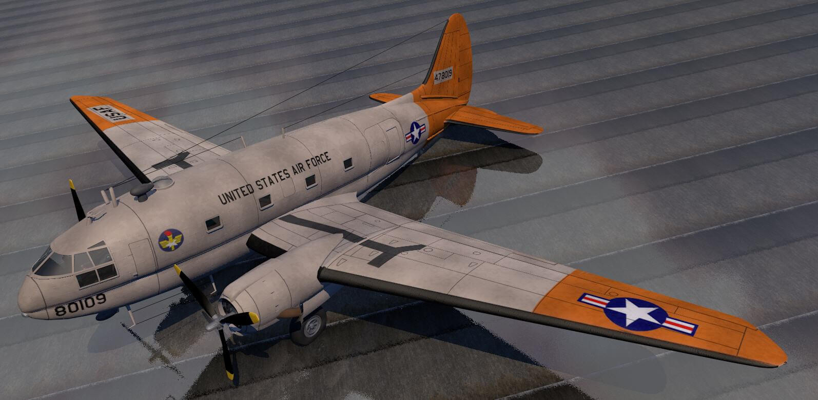 Curtiss-Wright C-46 Commando 3D Model by ChipBassChaos