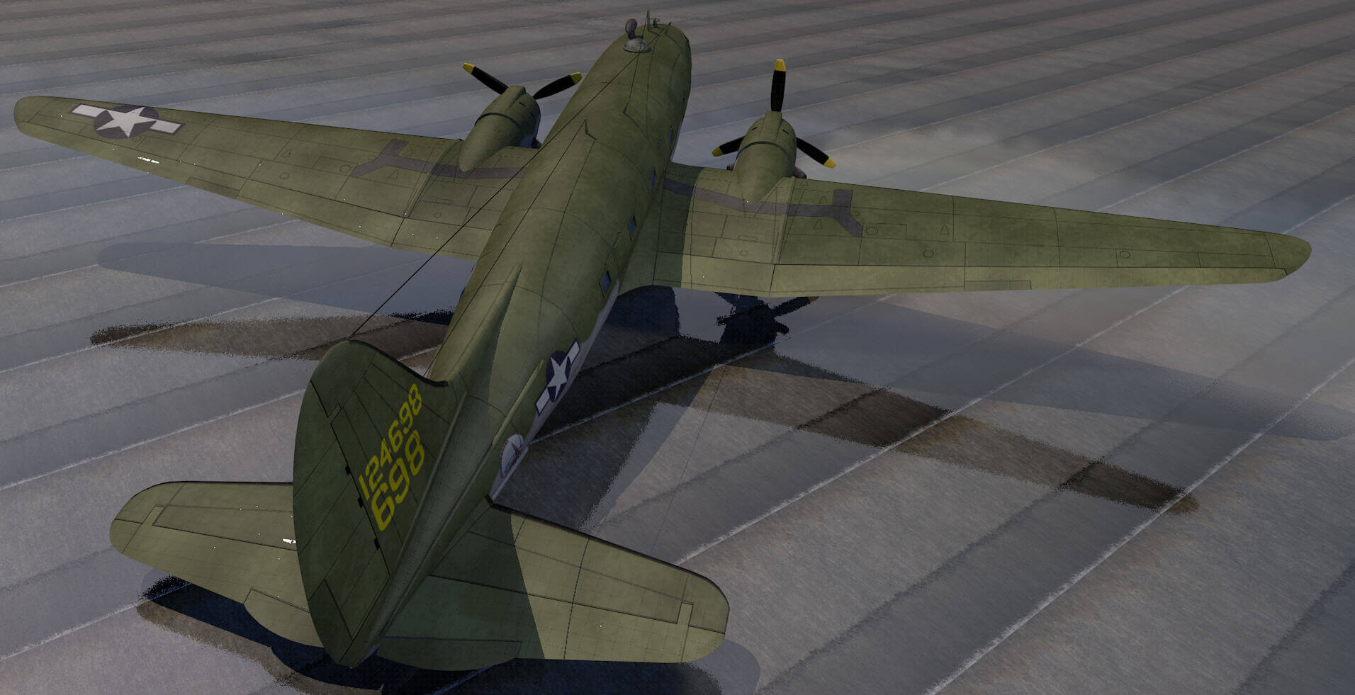 Curtiss-Wright C-46 Commando 3D Model by ChipBassChaos