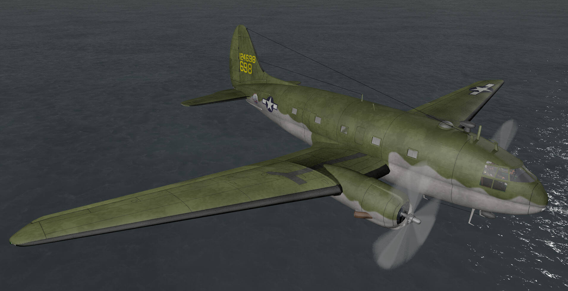 Curtiss-Wright C-46 Commando 3D Model by ChipBassChaos