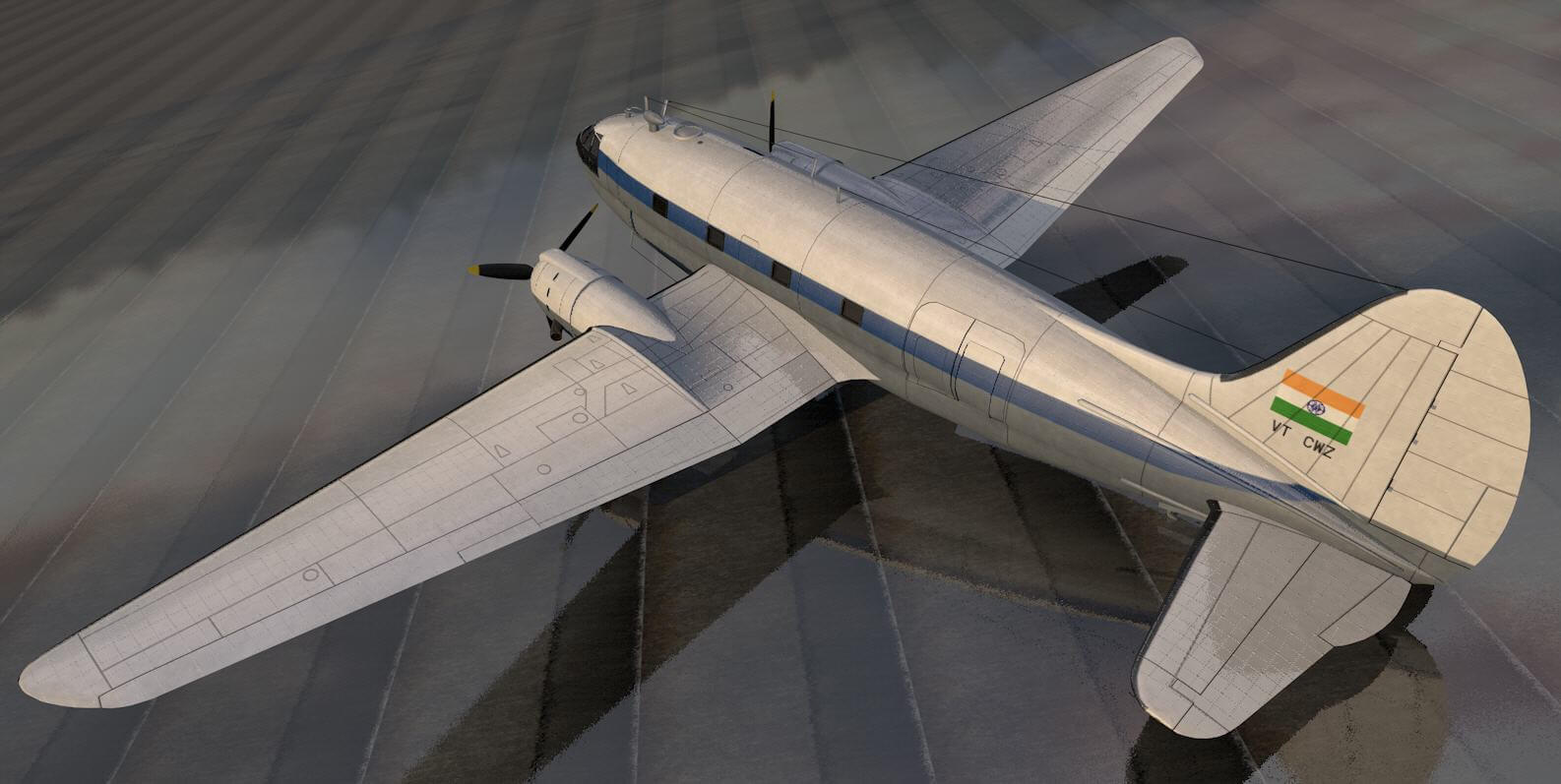 Curtiss-Wright C-46 Commando 3D Model by ChipBassChaos