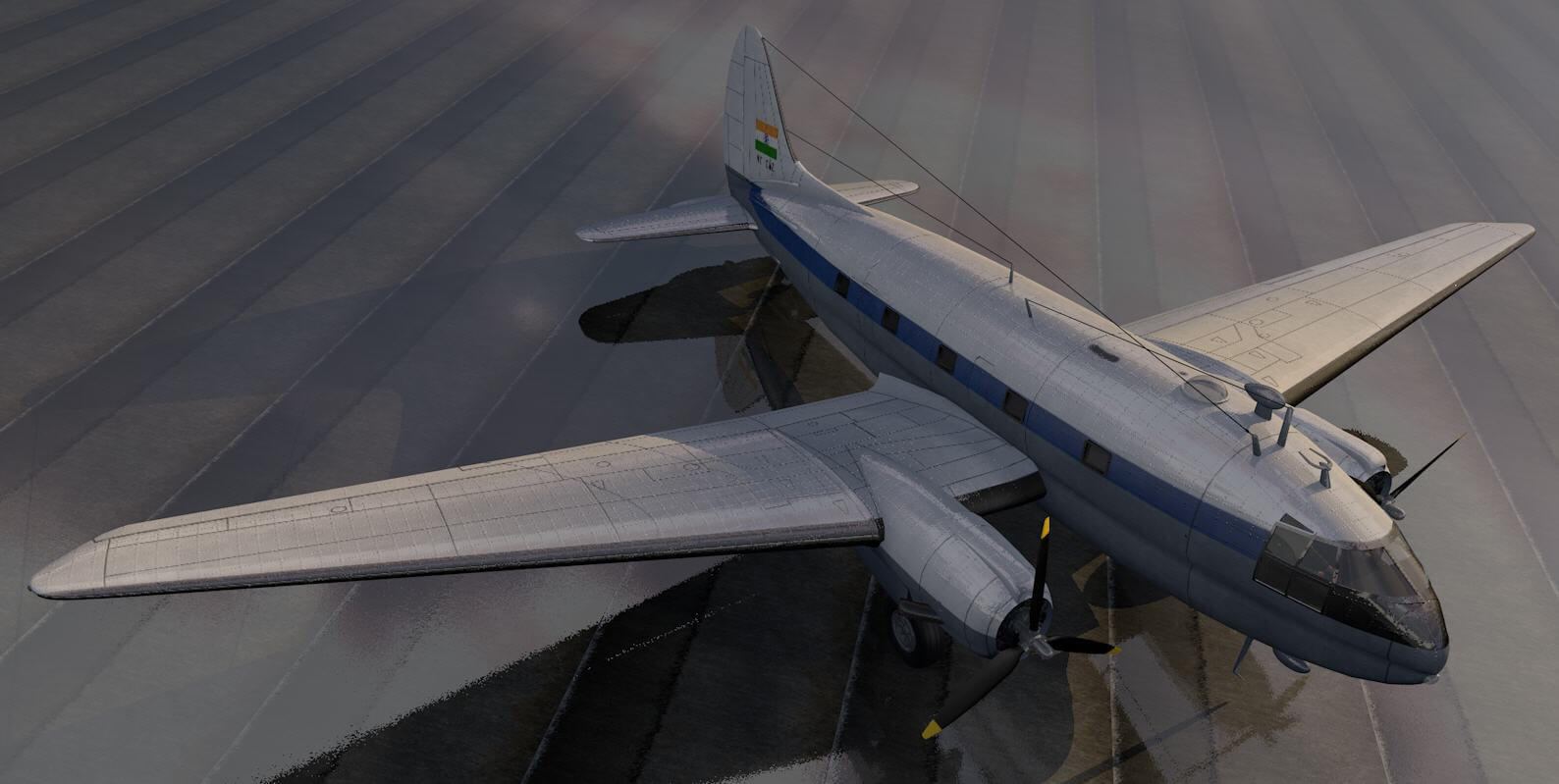 Curtiss-Wright C-46 Commando 3D Model by ChipBassChaos