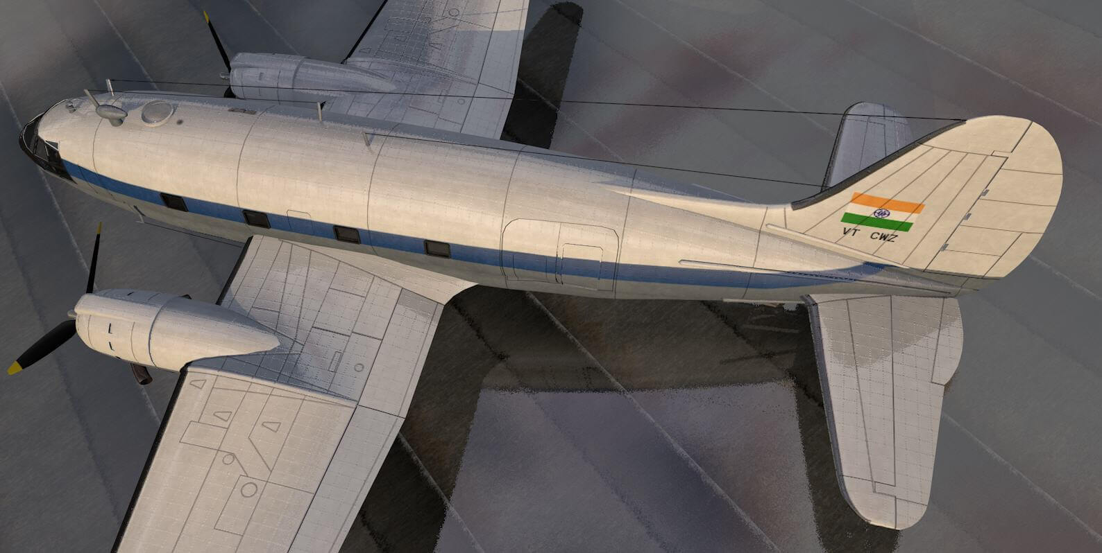 Curtiss-Wright C-46 Commando 3D Model by ChipBassChaos