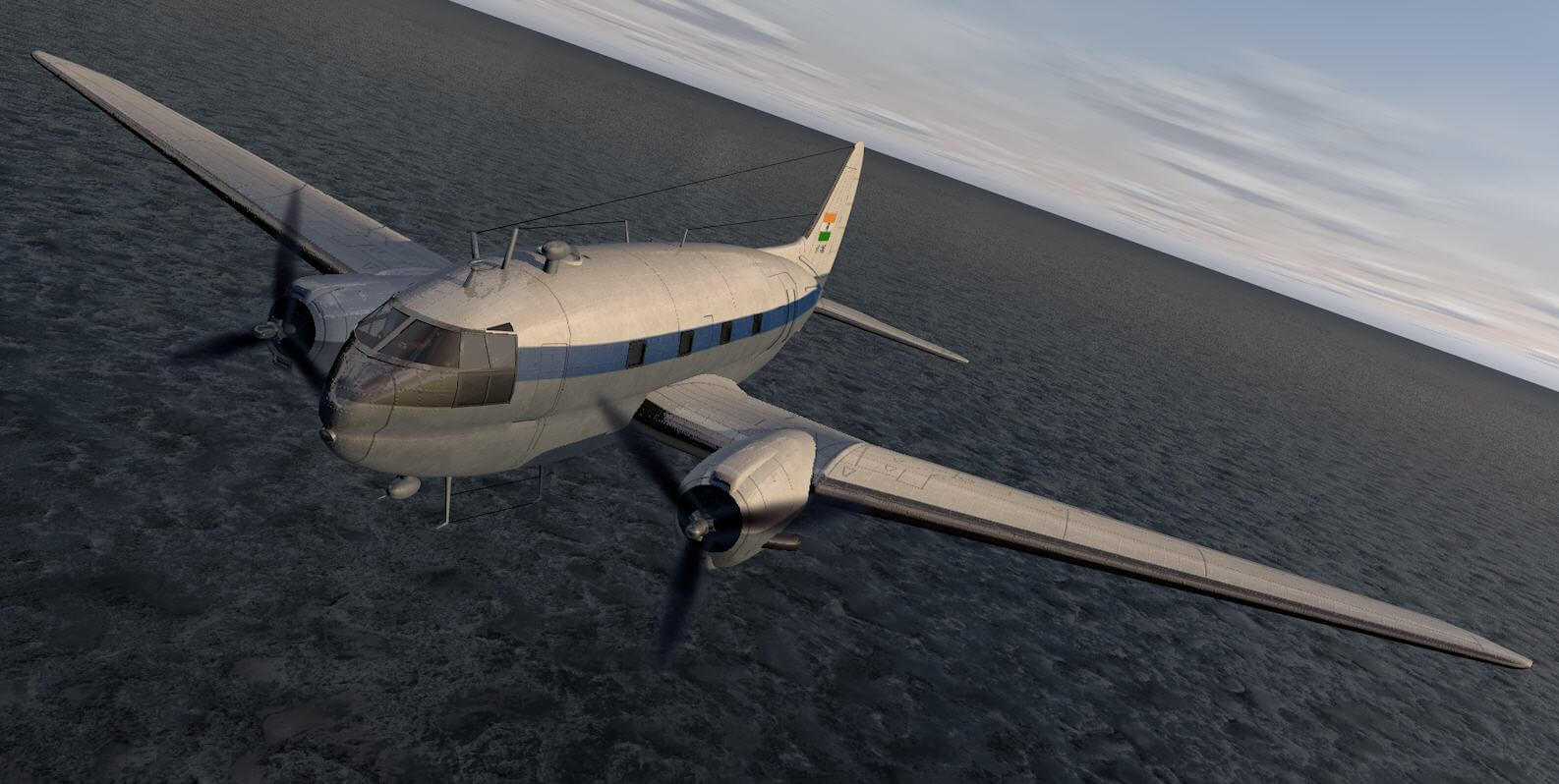 Curtiss-Wright C-46 Commando 3D Model by ChipBassChaos