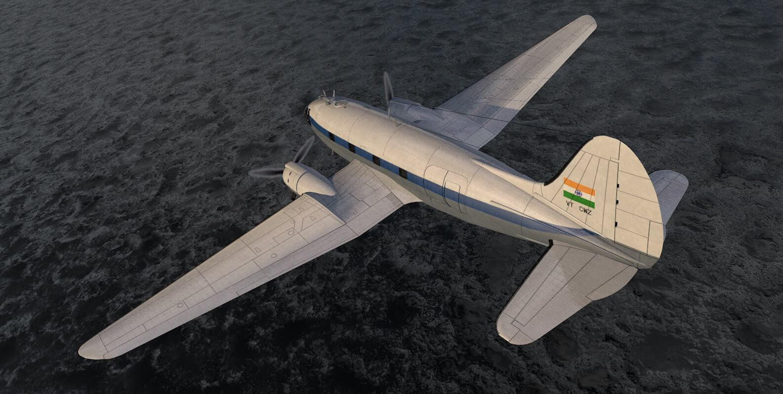 Curtiss-Wright C-46 Commando 3D Model by ChipBassChaos