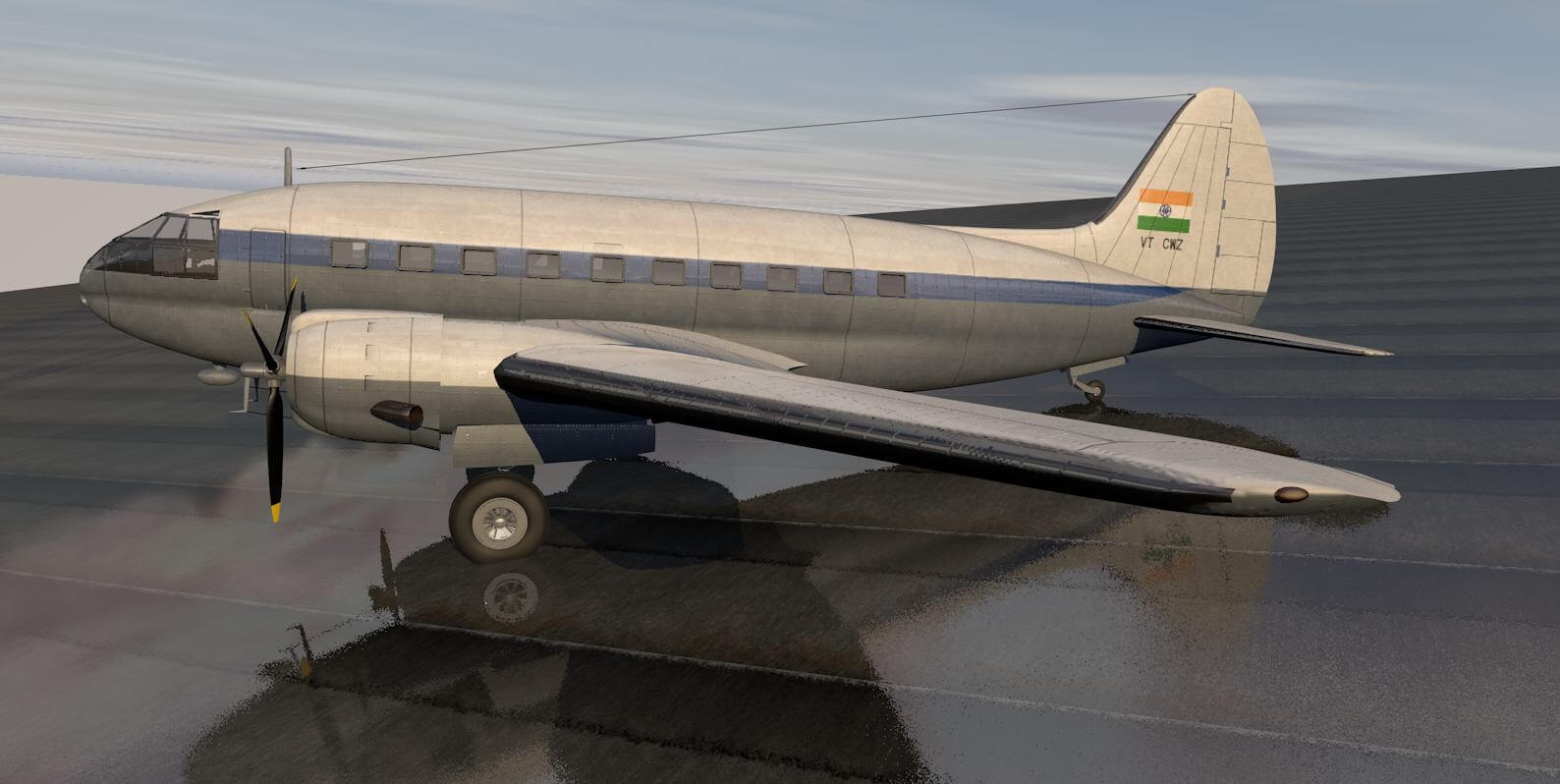 Curtiss Wright CW-20 Airliner 3D Model by ChipBassChaos