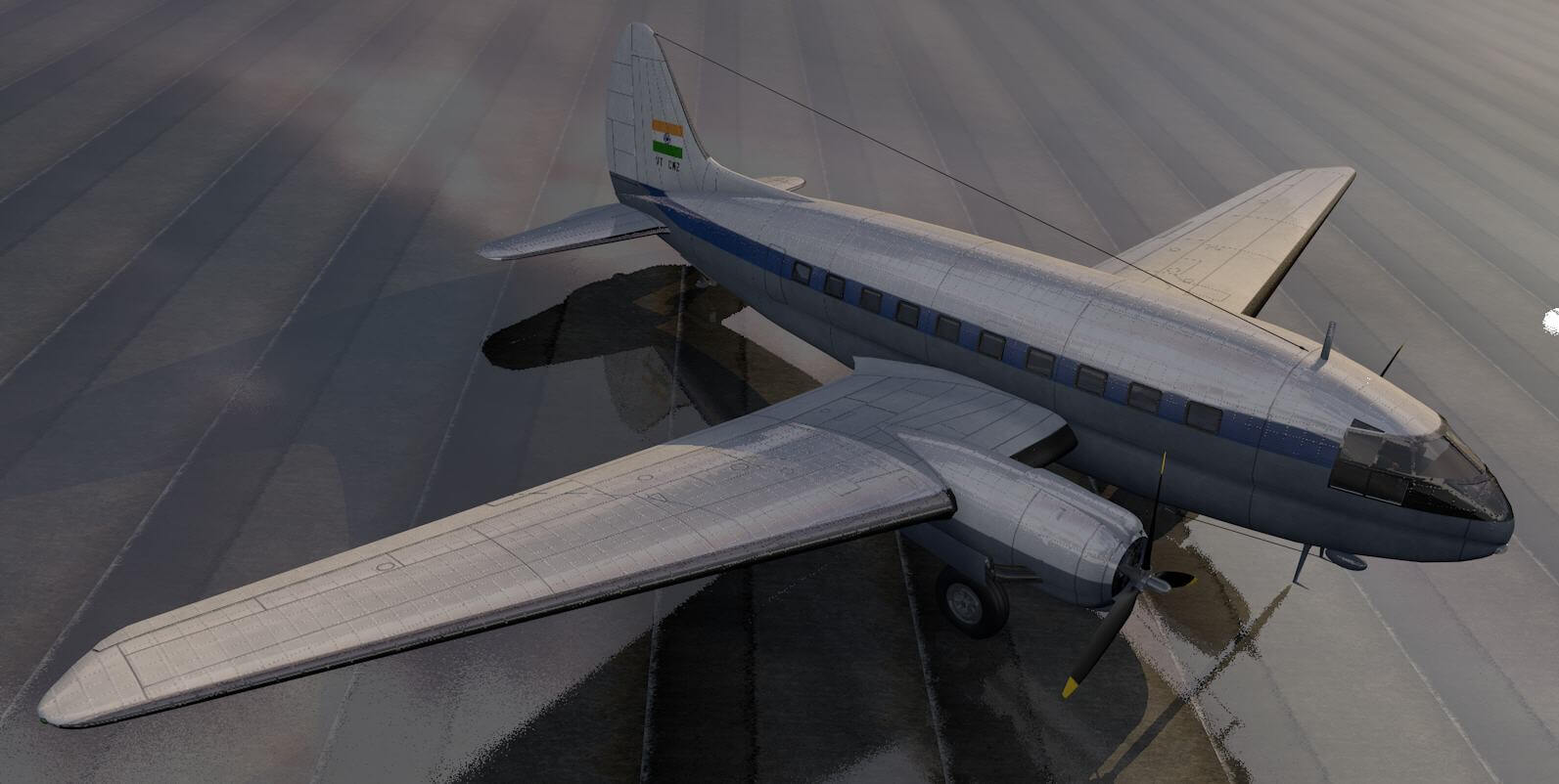 Curtiss Wright CW-20 Airliner 3D Model by ChipBassChaos